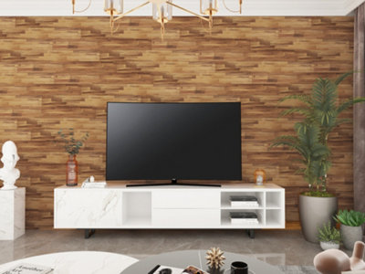 Interbuild Acacia Solid Wood Wall Panels 1219 x 152 x 10 mm, 5-Pack ...