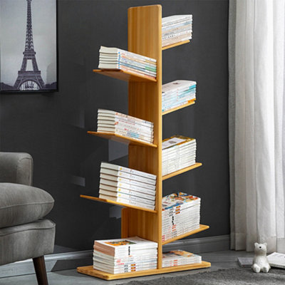 Interesting Decorative Tree-Shaped Wooden Bookshelf for Living Room and ...