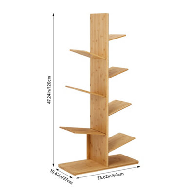 Interesting Decorative Tree-Shaped Wooden Bookshelf for Living Room and ...