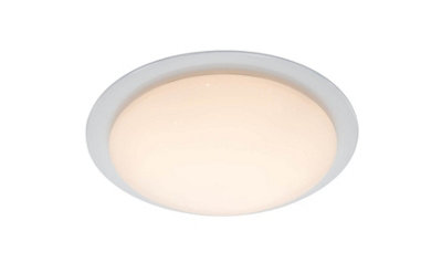 Intergrated LED 42cm Sparkle Effect RGB Ceiling Flush Light | DIY at B&Q