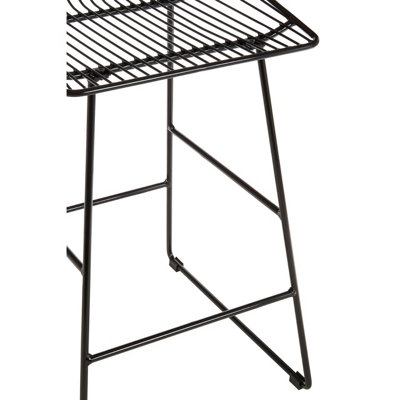 Interioirs by Premier Wire Design Black Metal Wire Bar Chair, Stylish ...