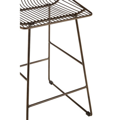 Interioirs by Premier Wire Design Bronze Metal Wire Bar Chair, Metal ...