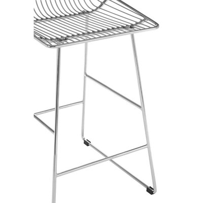 Interioirs by Premier Wire Design Chrome Metal Wire Bar Chair, Metal ...