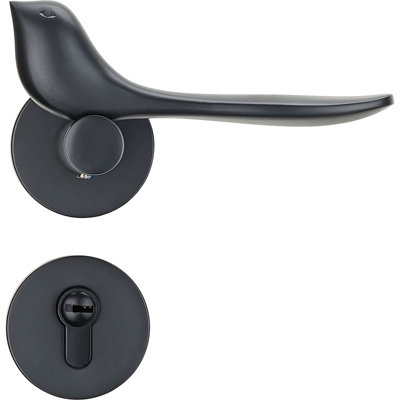 Interior door lock bedroom door lock simple and silent door lock Black ...