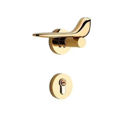 Interior Door Lock Bedroom Door Lock Simple And Silent Door Lock(Golden ...