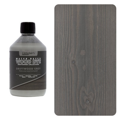 Interior & Exterior Wood Dye - Driftwood Grey 500ml - Littlefair's | DIY at B&Q