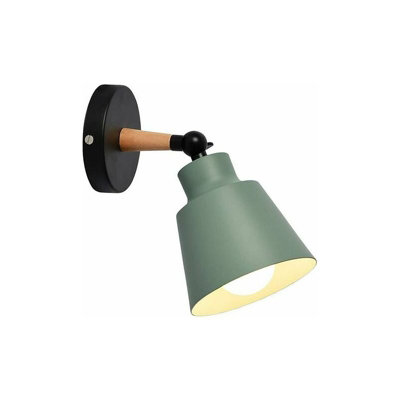 Interior Wall Light Scandinavian Design In Wood And Iron, Wall Sconce ...