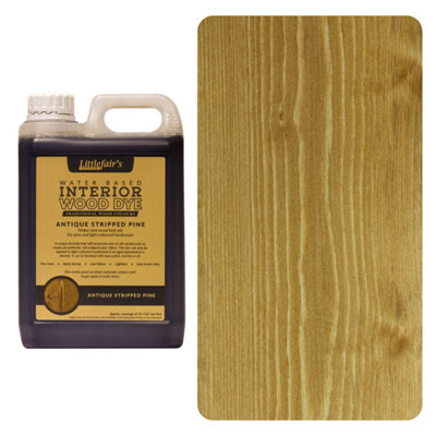 Interior Wood Dye - Antique Stripped Pine 5ltr - Littlefair's | DIY at B&Q