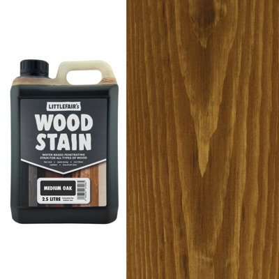 Interior Wood Dye - Medium Oak 2.5ltr - Littlefair's