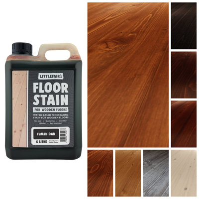 Interior Wood Floor Dye - Fumed Oak 5ltr - Littlefair's