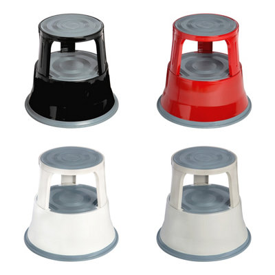 Interiors By Premier 2 Tier Light Grey Step Stool