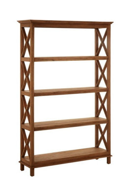 Interiors By Premier 4 Tier Shelf Unit For Living Room,Solid Teak Wood ...