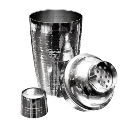 Interiors by Premier 500ml Cocktail Shaker With Hammered Effect ...