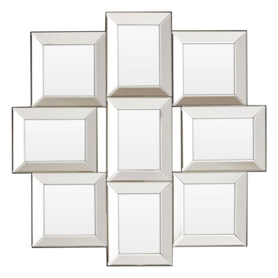 Interiors by Premier 9 Photo Mirrored Collage Frame