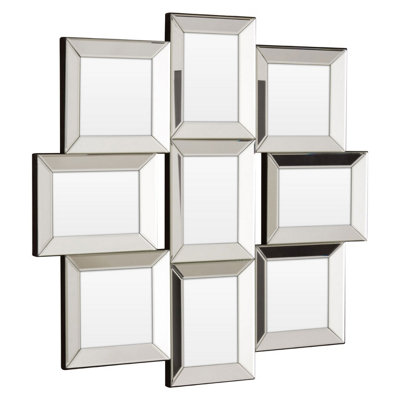 Interiors by Premier 9 Photo Mirrored Collage Frame