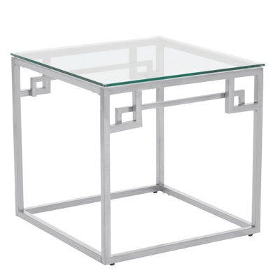 Interiors by Premier Allure Silver Side Table
