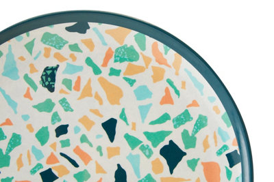 Interiors by Premier Assorted Terrazzo Side Plate, Durably Constructed ...