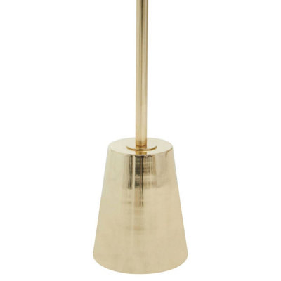 Interiors by Premier Avola Black Marble Effect Top Gold Base Side Table