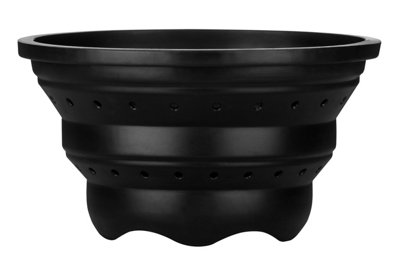 Interiors by Premier Black Collapsible Colander & Food Steamer,Compact ...