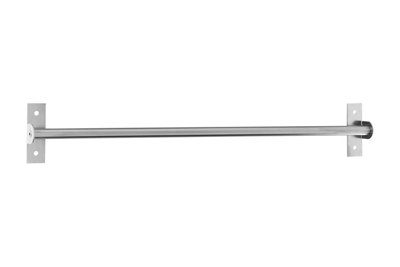 Interiors by Premier Brushed Chrome Hanging Rail, Wall Mounted Rail For ...
