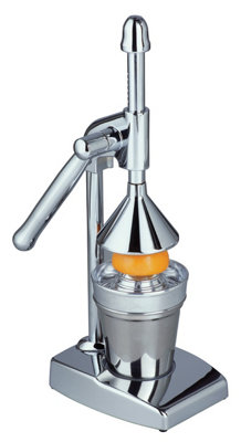Interiors by Premier Chrome Hand Juicer, Sturdy Metal Construction With ...