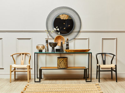 Interiors by Premier Circular Wall Mirror, wall Mirror with metal wire ...