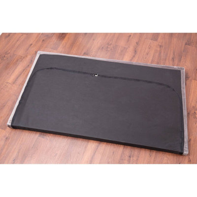 Interiors By Premier Compact Bed In Box In Brushed Steel Velvet ...