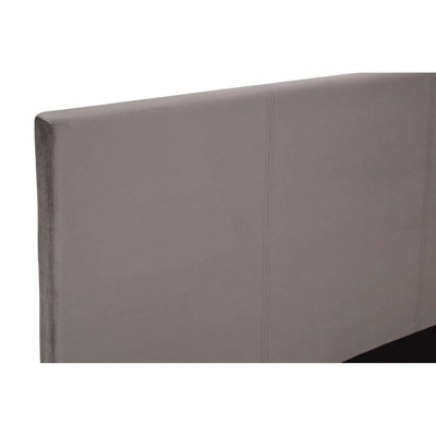 Interiors By Premier Compact Bed In Box In Brushed Steel Velvet ...