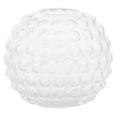 Interiors by Premier Compact Large Round Glass Vase, Functional Round ...