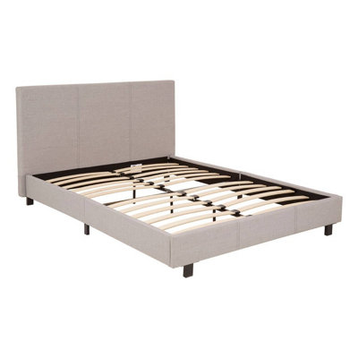 Interiors By Premier Compact Light Grey Bed In A Box, Minimalist Bed ...