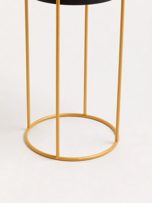 Interiors by Premier Contemporary Design Large Black And Gold Floor ...