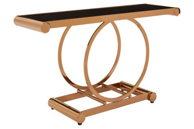 Interiors by Premier Contemporary Design Rose Gold Console Table ...