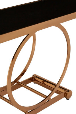 Interiors by Premier Contemporary Design Rose Gold Console Table ...