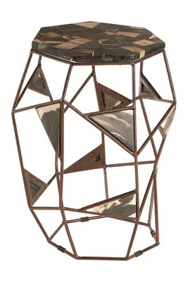 Interiors By Premier Contemporary Design Side Table With Asymmetric ...