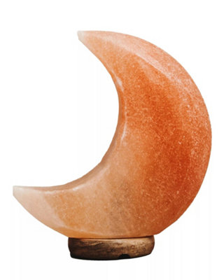 Interiors by Premier Crescent Moon Pink Natural Salt Lamp,Reduce Stress ...