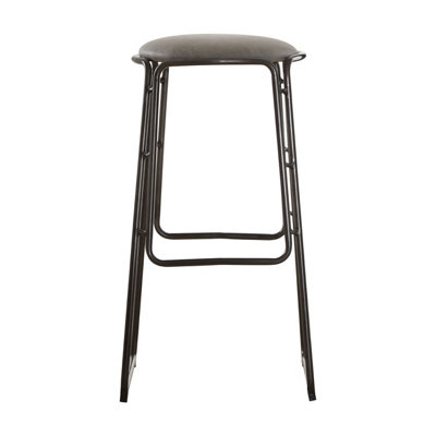 Interiors by Premier Dalston Ash Bar Stool with Gunmetal legs | DIY at B&Q