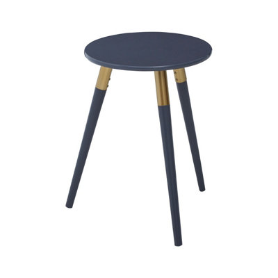 Interiors by Premier Dark Grey Side Table, Triangular Small End Table ...