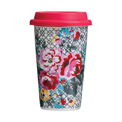 Interiors By Premier Decorative Design Floral Travel Mug, Beautiful ...