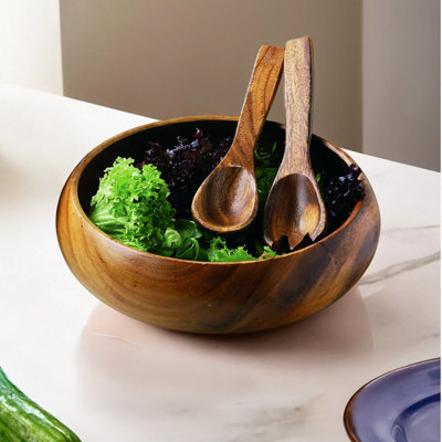 Interiors By Premier Decorative Large Round Salad Bowl, Functional ...