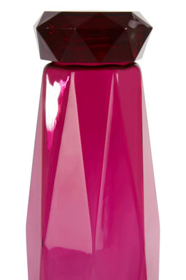 Interiors by Premier Deep Pink Plastic Water Bottle, 600ml Diamond ...