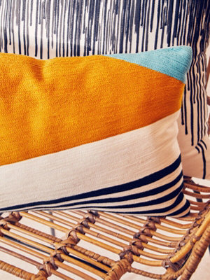 Interiors by Premier Diagonal Design Cushion