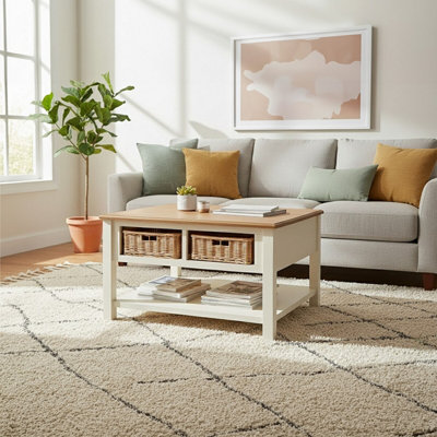 Interiors by Premier Dorset Cream Coffee Table | DIY at B&Q