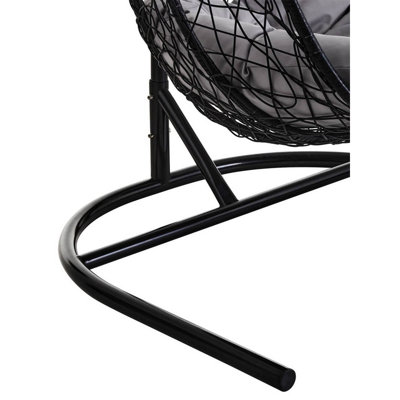 Interiors by Premier Double Black Hanging Chair, Plush Comfort Bedroom ...