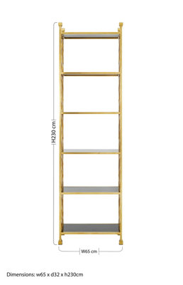 Interiors by Premier Durable Brick Design Bookshelf, Contemporary ...