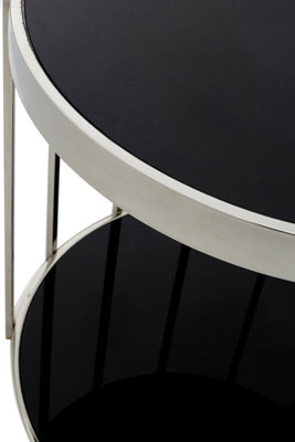 Interiors By Premier Durable Silver Cage Design Side Table, Luxurious ...