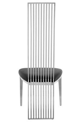 Interiors By Premier Durable Silver Finish Dining Chair, Versatile ...