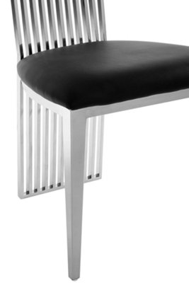 Interiors By Premier Durable Silver Finish Dining Chair, Versatile ...