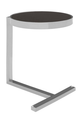 Interiors By Premier Durable Silver Side Table With T Base, Luxurious ...