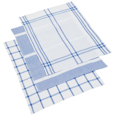 Interiors by Premier Efficient Set Of Three Blue And White Tea Towels ...