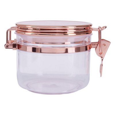 Interiors By Premier Elegant Jar With Copper Lid 450 ml, Durable Retro ...